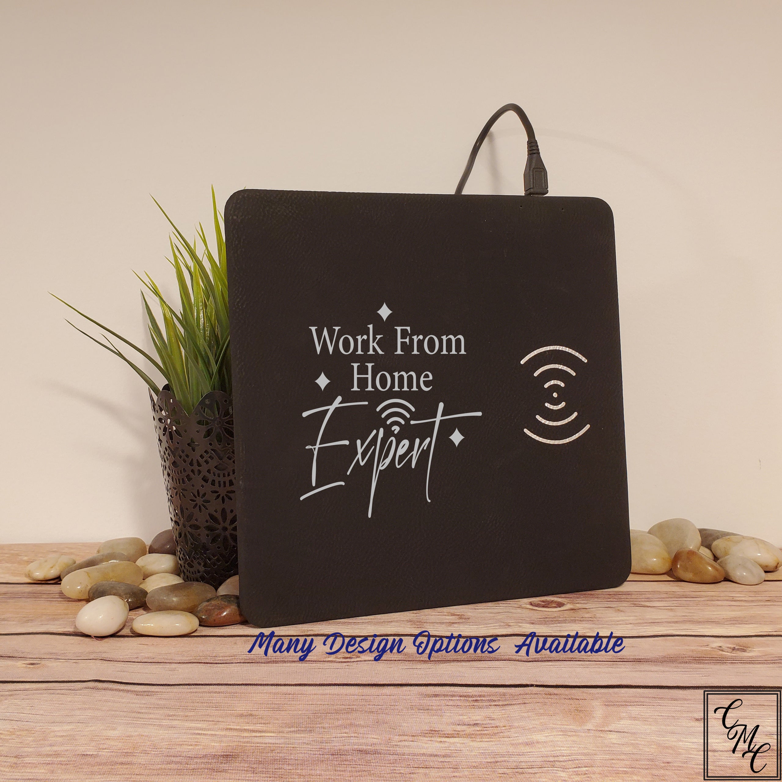 Custom/Personalized Laser Engraved Wireless Charging Phone Charging Mat ...